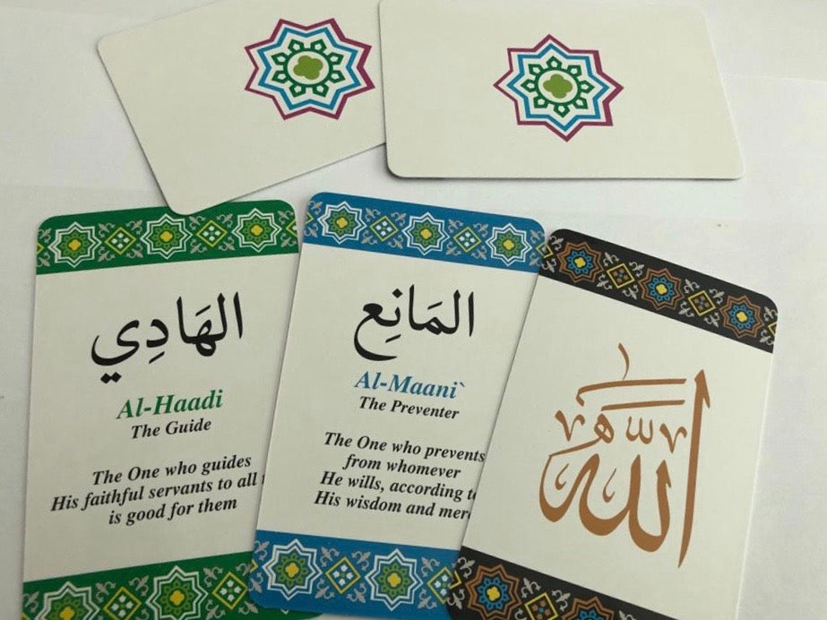 Beautiful Names of Allah Flash Cards & Memory Game, English, New box ...